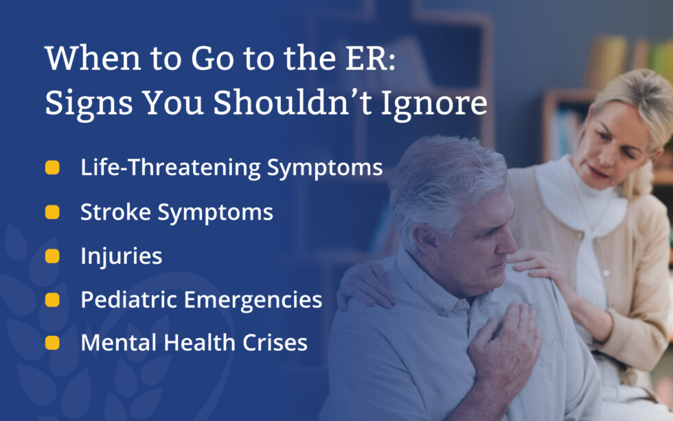When to Go to ER | East Adams Rural Healthcare